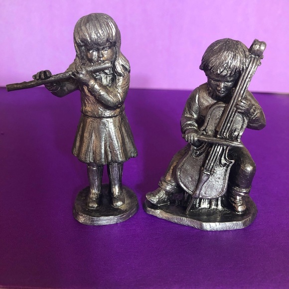 Michael Ricker | Art | Michael Recker Pewter Statue Boy Playing Cello ...